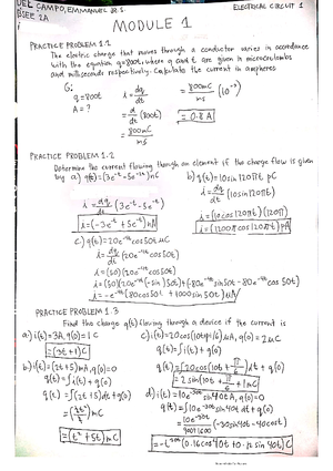 Module No. 2 - ELECTRICAL CIRCUIT 1 - Electrical Engineering - NVSU - Studocu