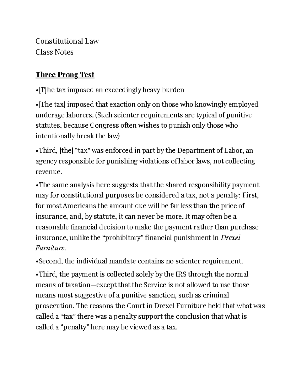 Law 1 - The Three Prong test and Articles and their importance ...