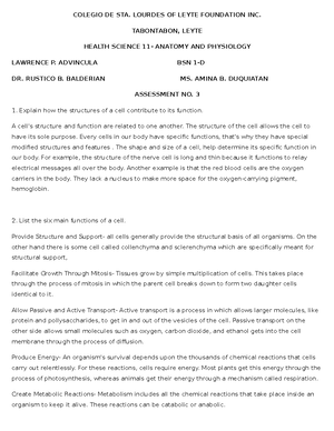 Chapter 2 The Chemical Basis of Life - Health Sci 11 Anatomy and ...