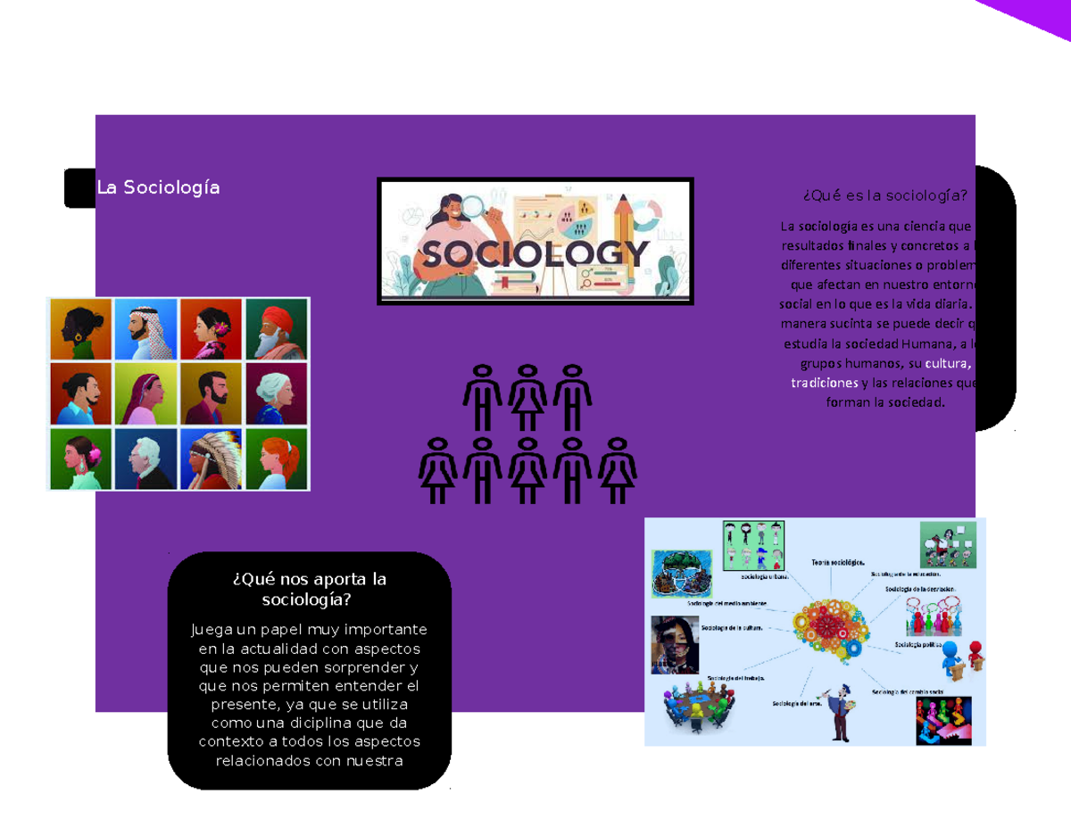 La Sociología y ciencias sociales - La Sociología ¿Qué es la sociología ...