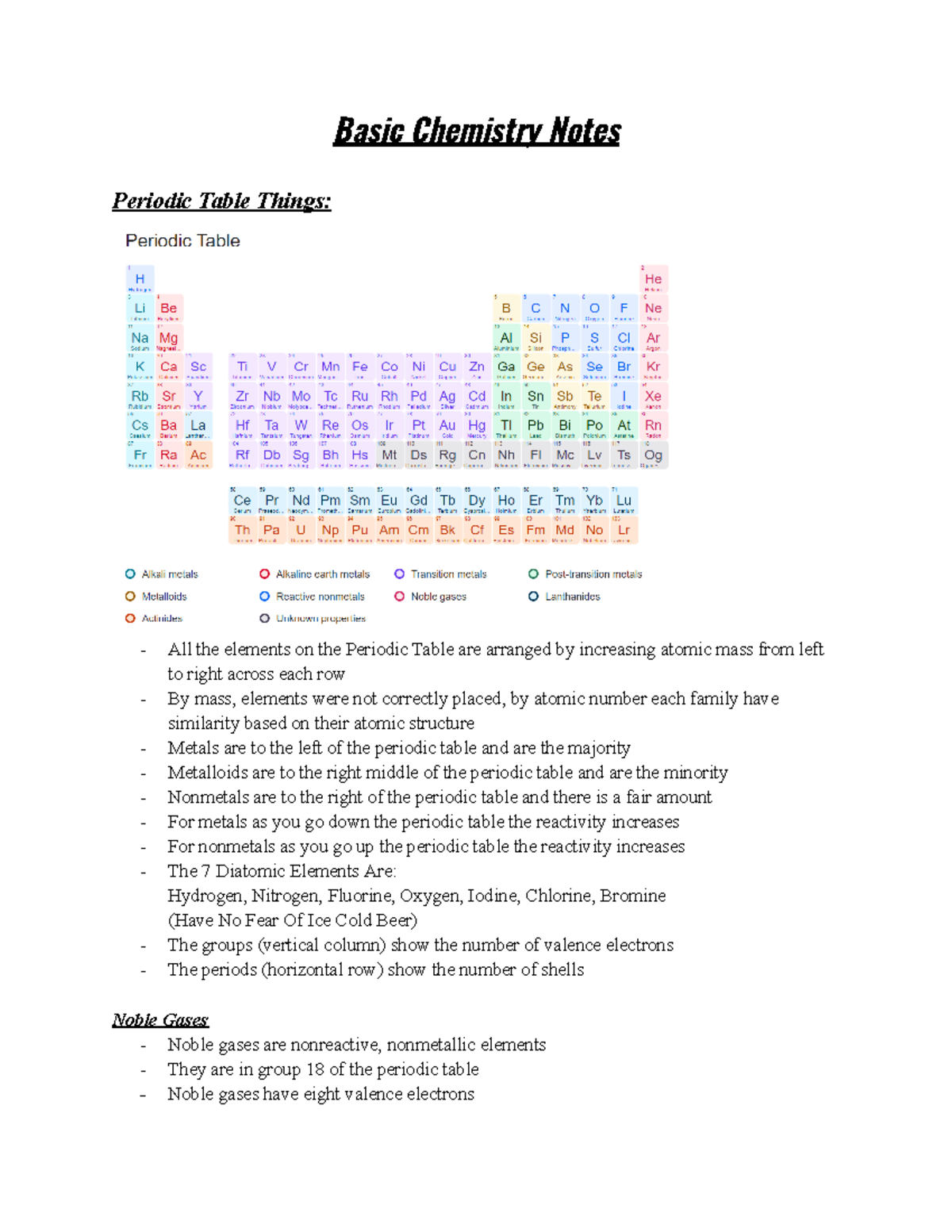 Basic Chemistry - Because they have just one valence electron, group 1 ...
