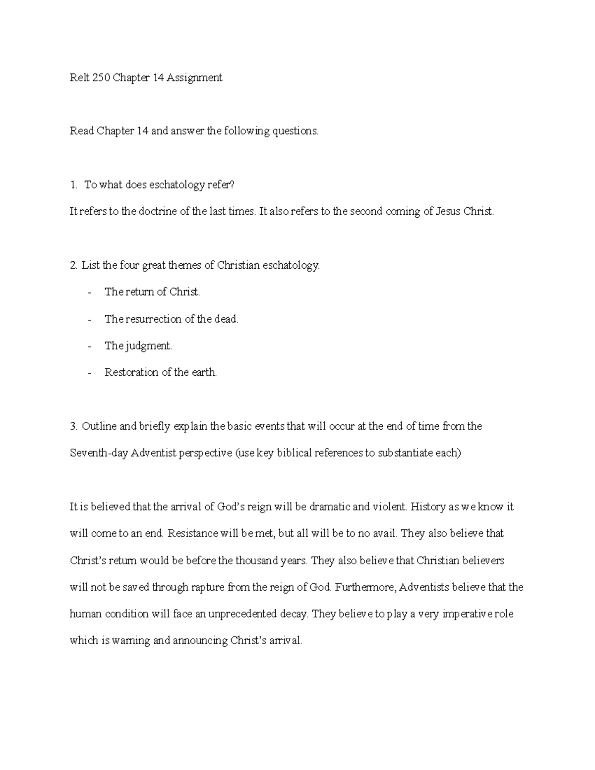 Studocu Relt 250 ch 14 - Questions based on chapter 14 of the textbook ...