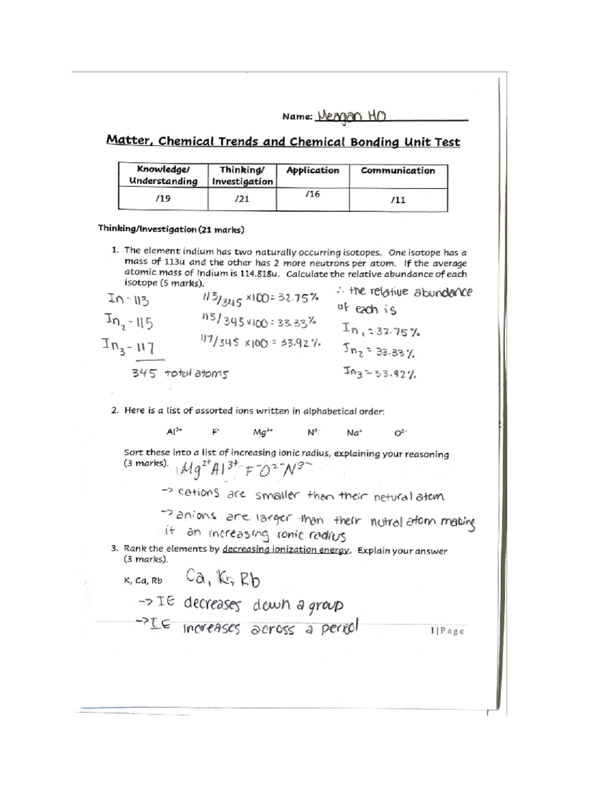 TEST 1 CHEM - NOTES - CHY-103 - Studocu