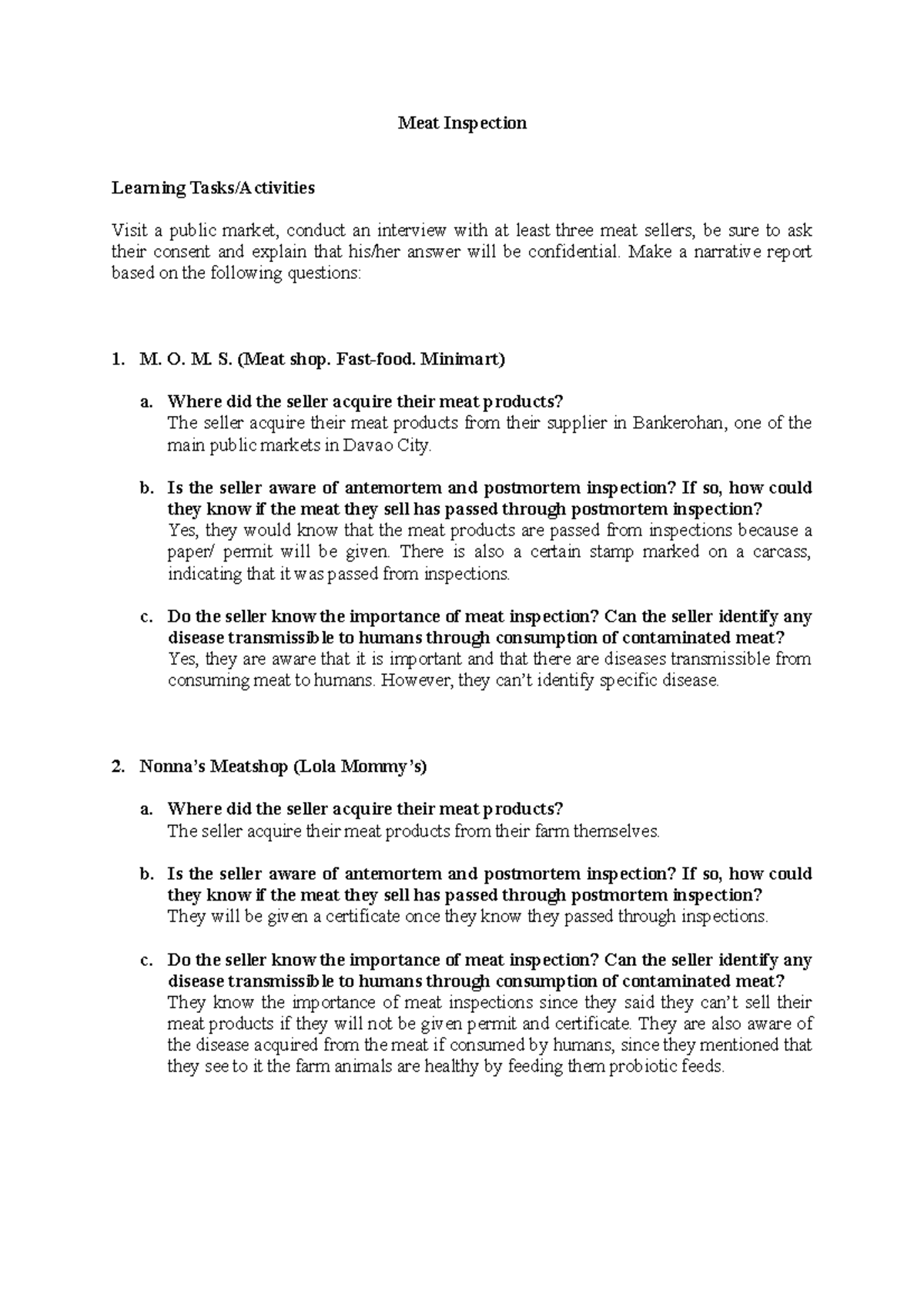 Meat Inspection - Veterinary - Veterinary Virology - Studocu