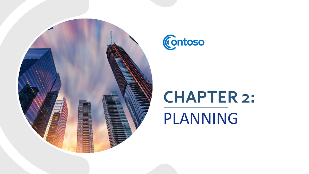 Chapter 2 Planning - Lecture notes 1 - CHAPTER 2: PLANNING 2. PLANNING ...