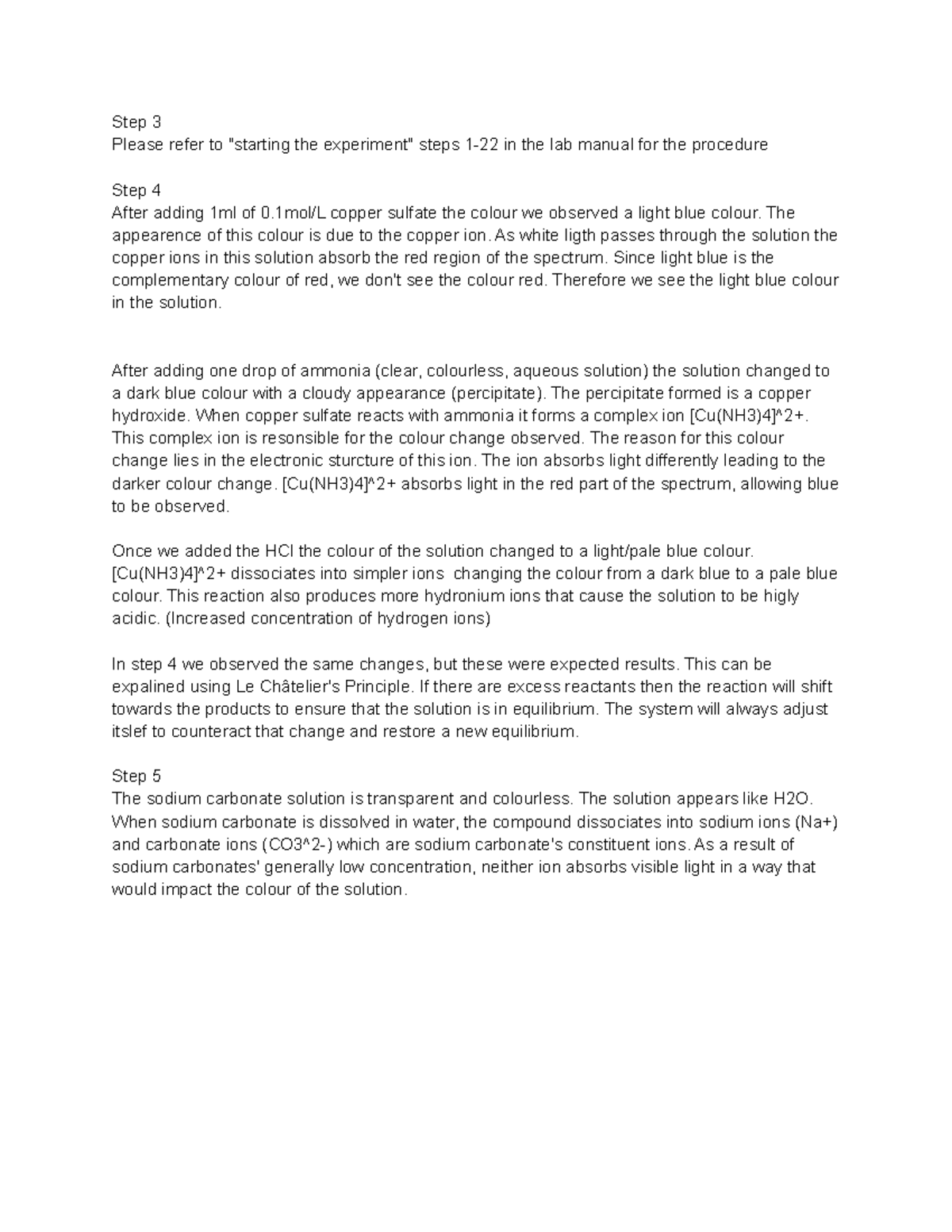 Lab 3 - Lab 3 - Step 3 Please refer to "starting the experiment" steps ...