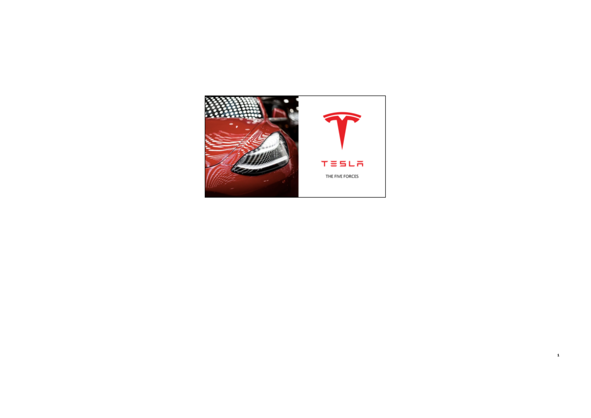 Tesla - case study presentations to the questions + detailed notes ...