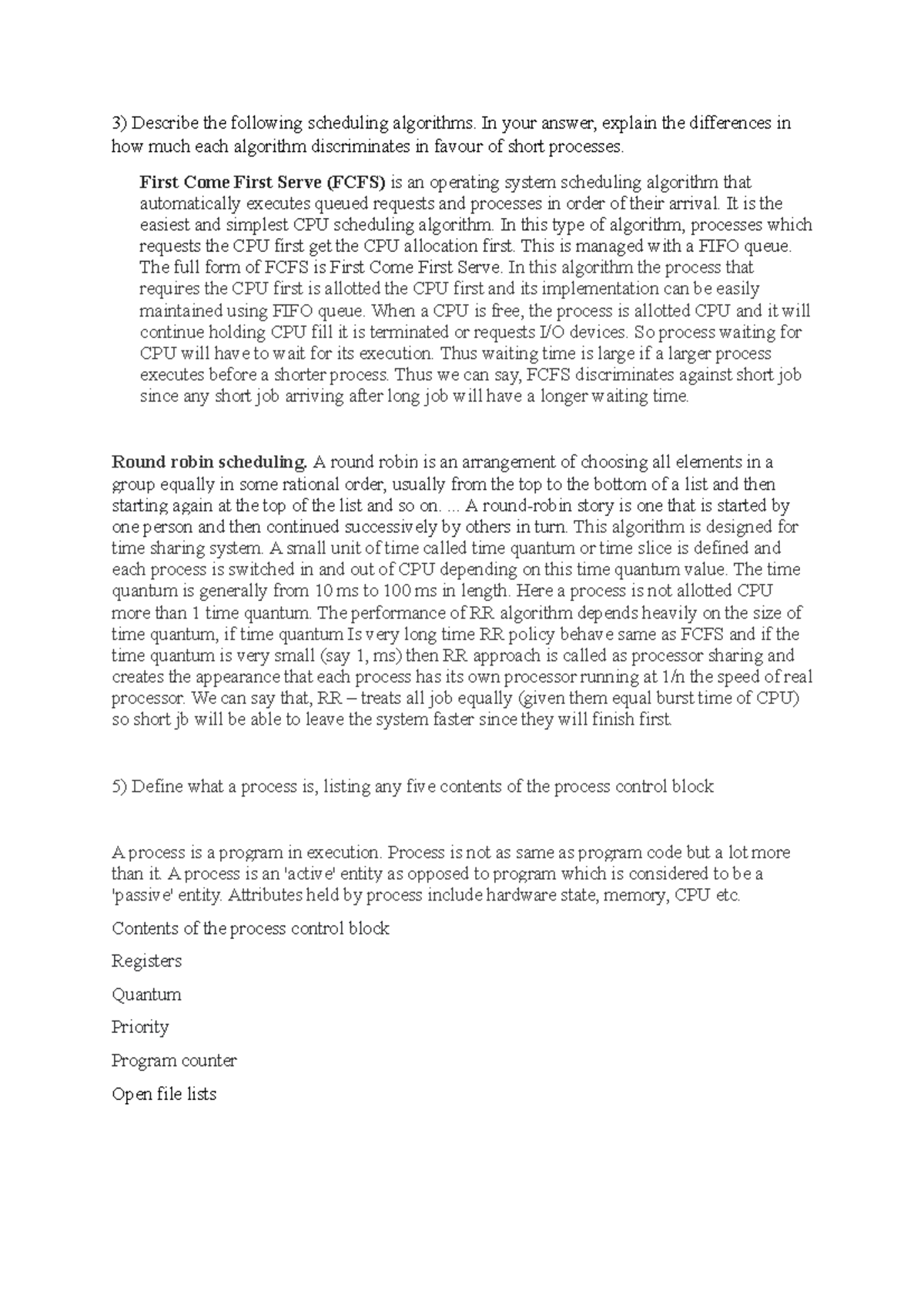 OS Assignment ONE - lecture notes for mathematical foundations of ...