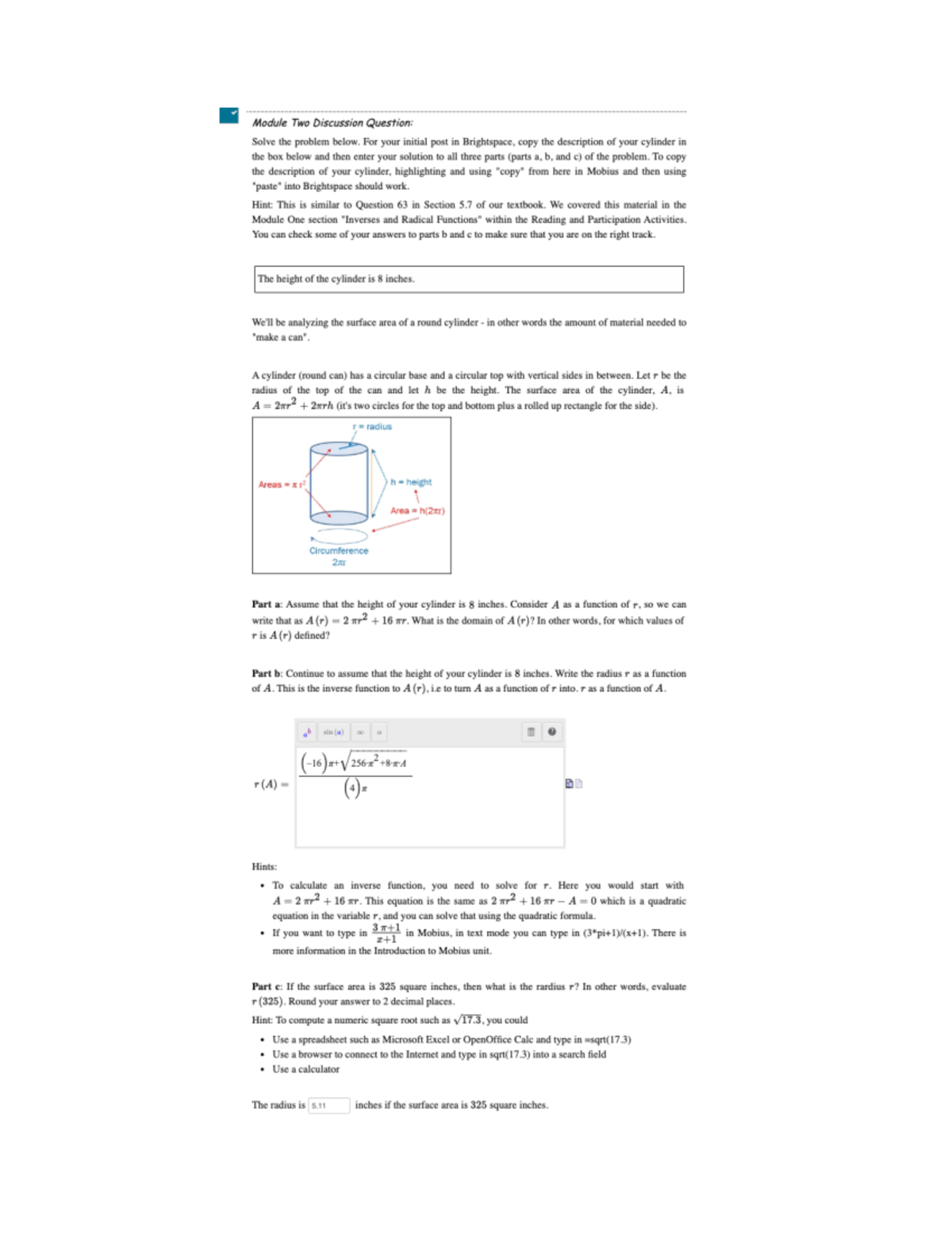 MAT discussion 2 - MAT140 - Studocu