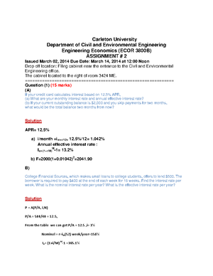 Assignments 3 and 4 - assignment 3 4 - Warning: TT: undefined function: 32 Carleton University ...