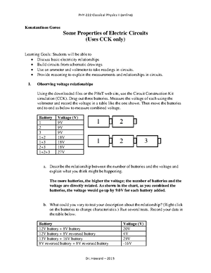 Rms challenge - lab - ECE 205 Lab – RMS Challenge: RMS In lecture, you learned that for DC ...