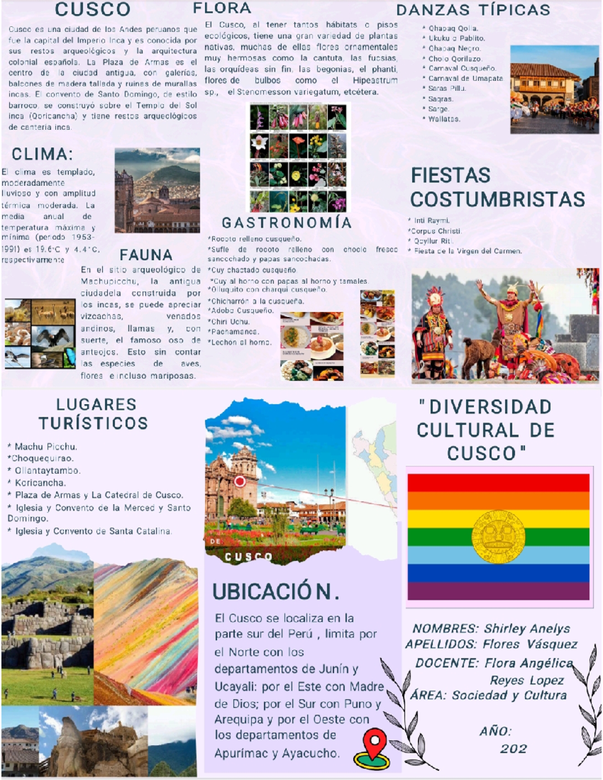 Tríptico-Cusco - Cusco es una maravilla - Programación curricular en el ...
