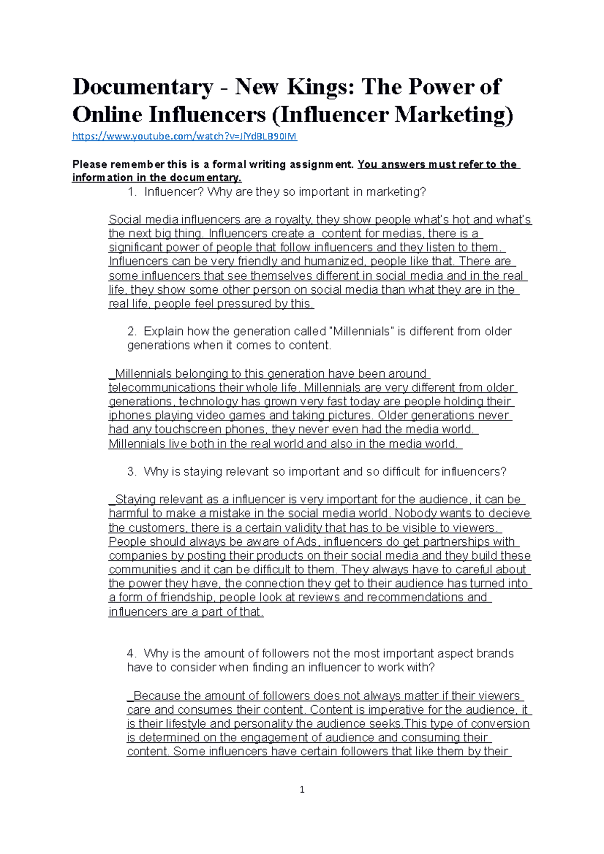 The power of social influencers - Documentary - New Kings: The Power of ...