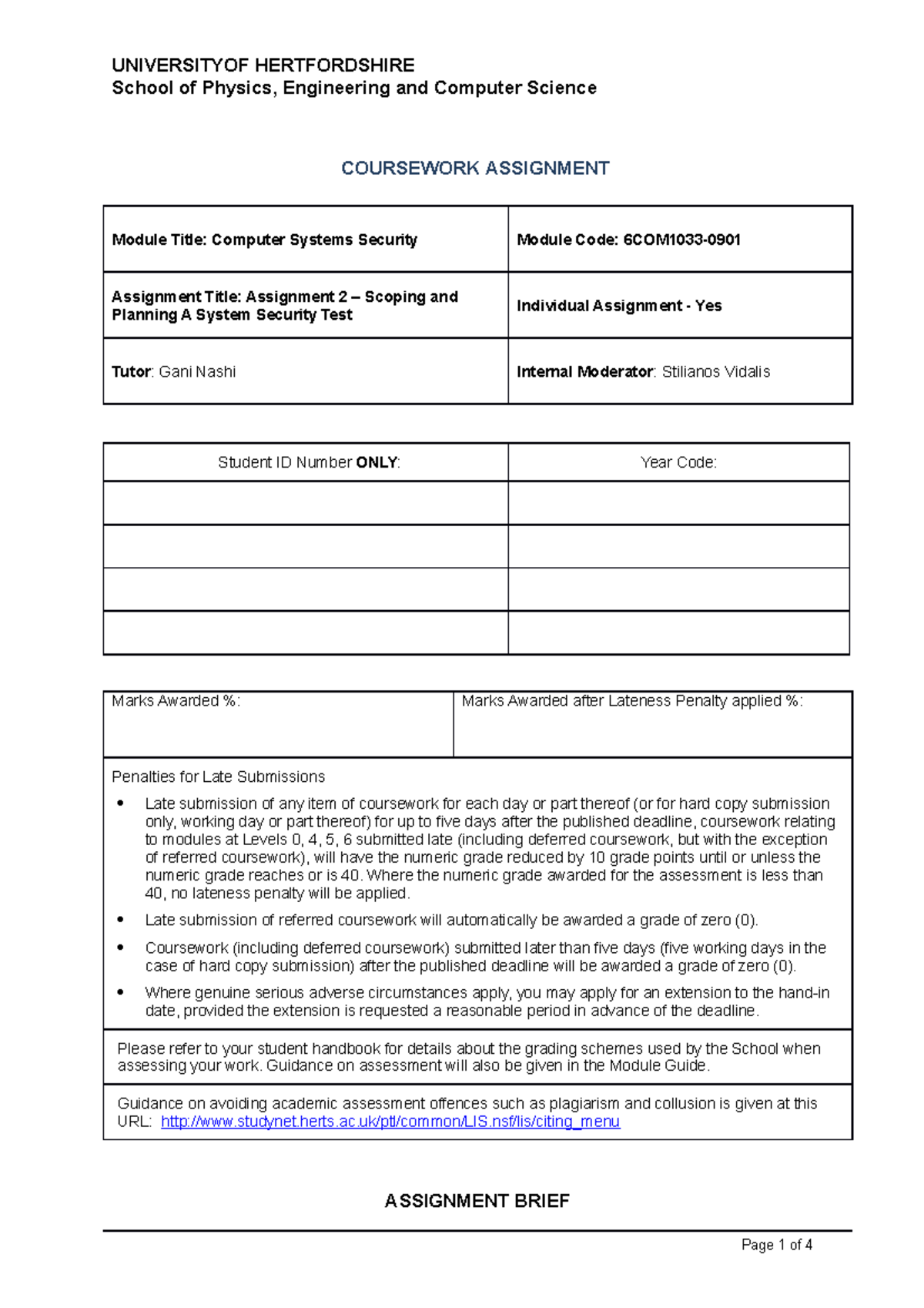 CSS -Assignment 2 Briefing Sheet 2023-24 v1 - School of Physics ...
