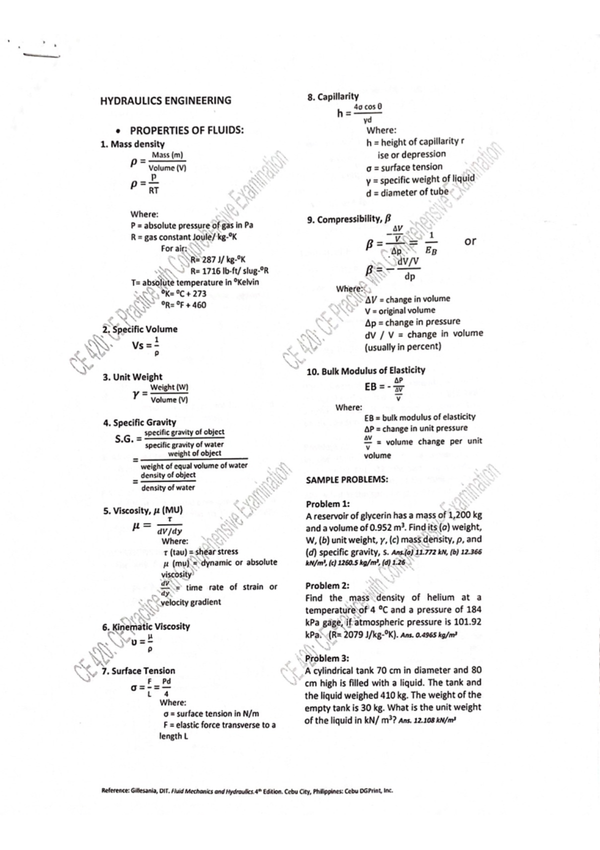 HGE-Reviewer - civil engineering board exam notes - BS Civil ...