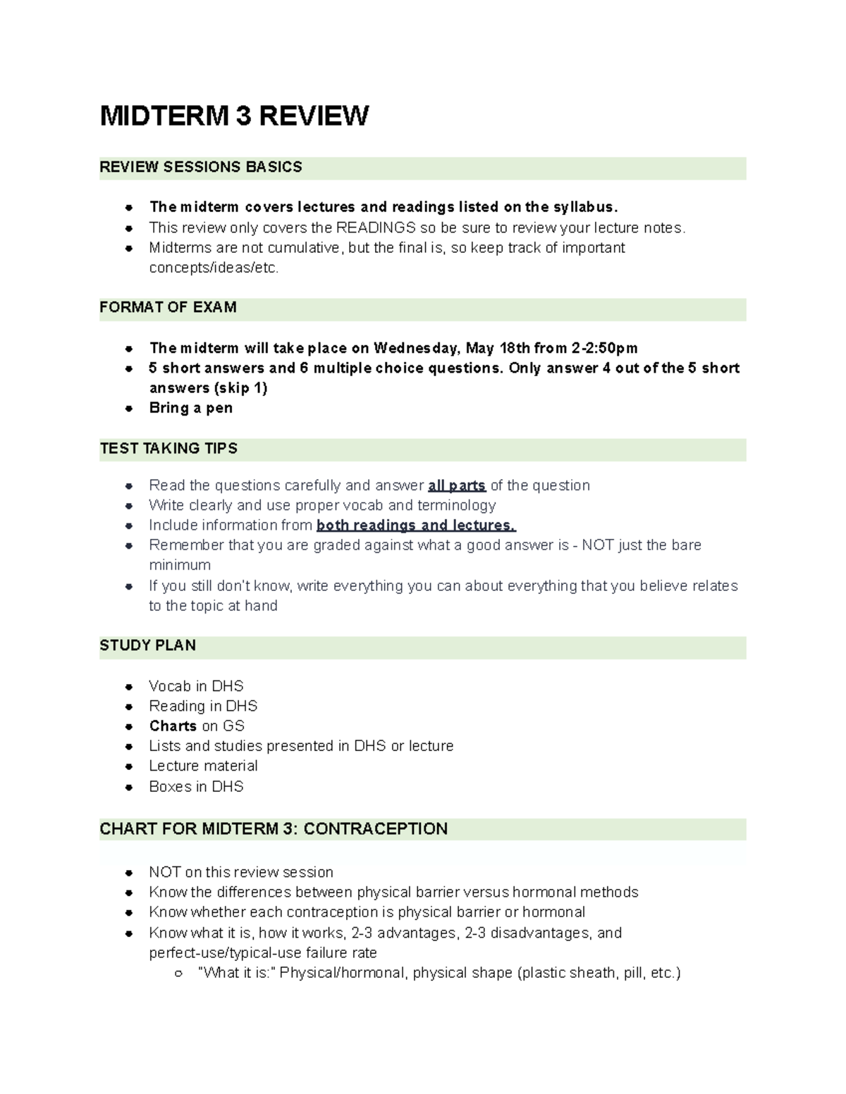 SOC 152A Midterm 3 Study Guide - MIDTERM 3 REVIEW REVIEW SESSIONS ...