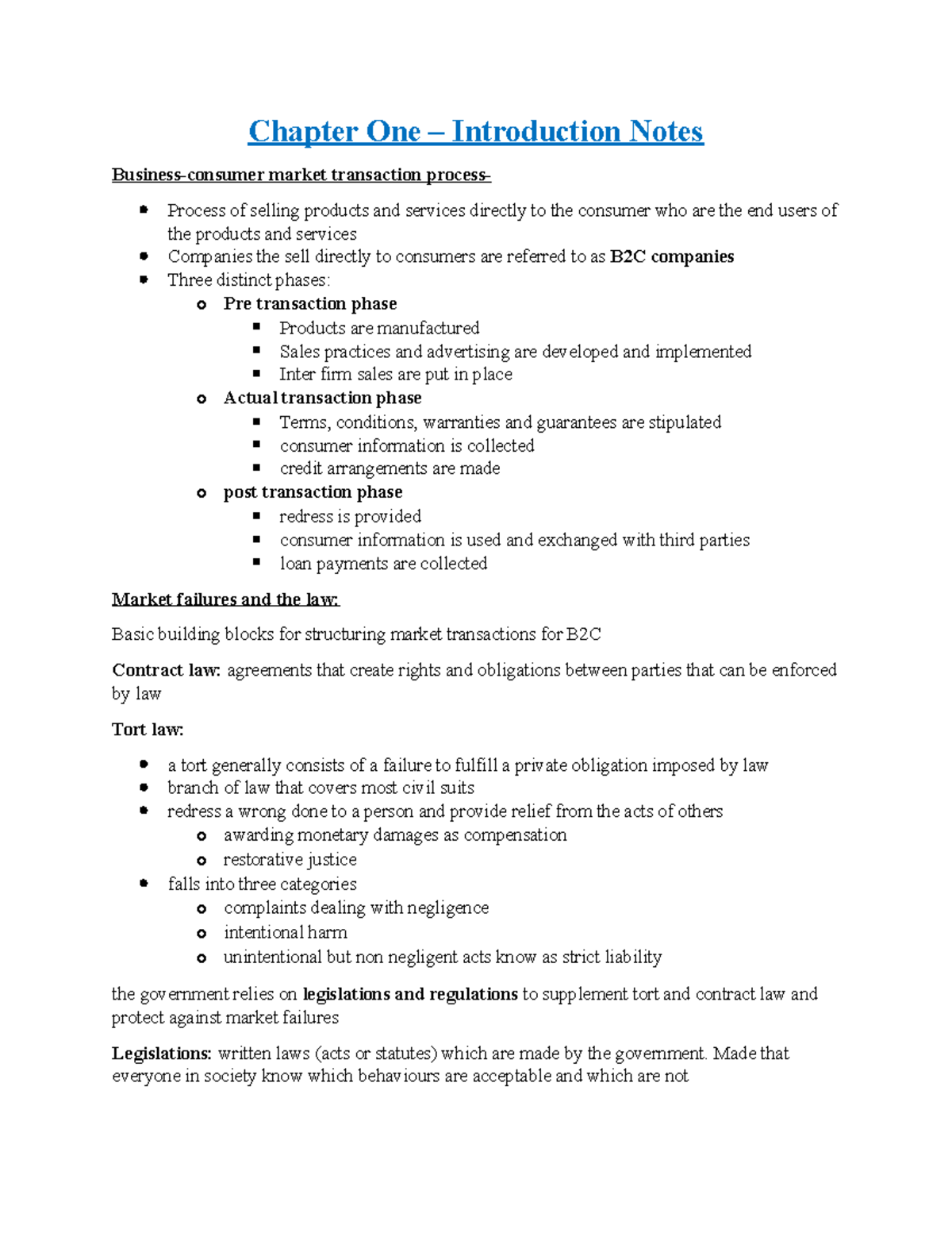 Lecture 1 Notes - introduction (Charter and Consititution act ...