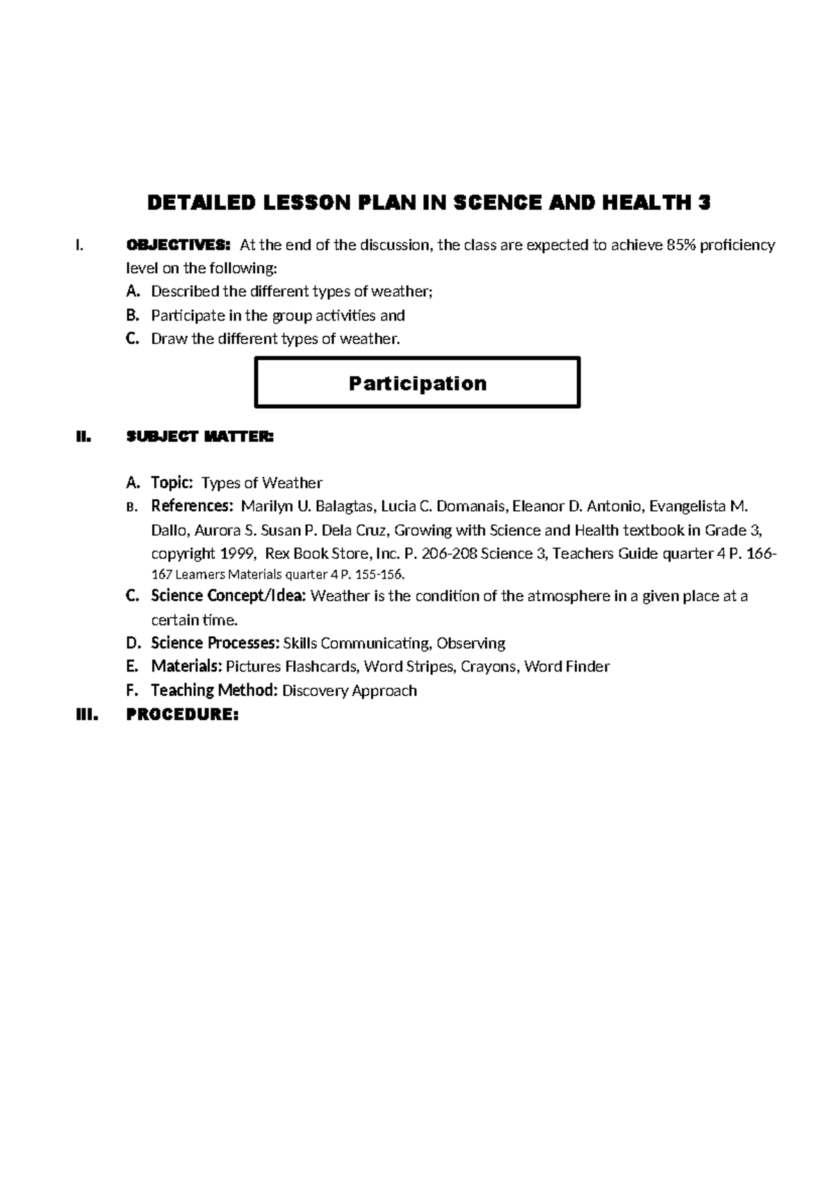 Barmm DEMO1 - ARALING PANLIPUNAN - DETAILED LESSON PLAN IN SCENCE AND ...