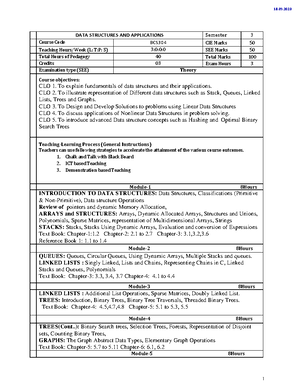 DSA-Module 1 - nil - Smt. L N Shylaja, Asso. Prof.&HOD,AI&ML Page 1 ...