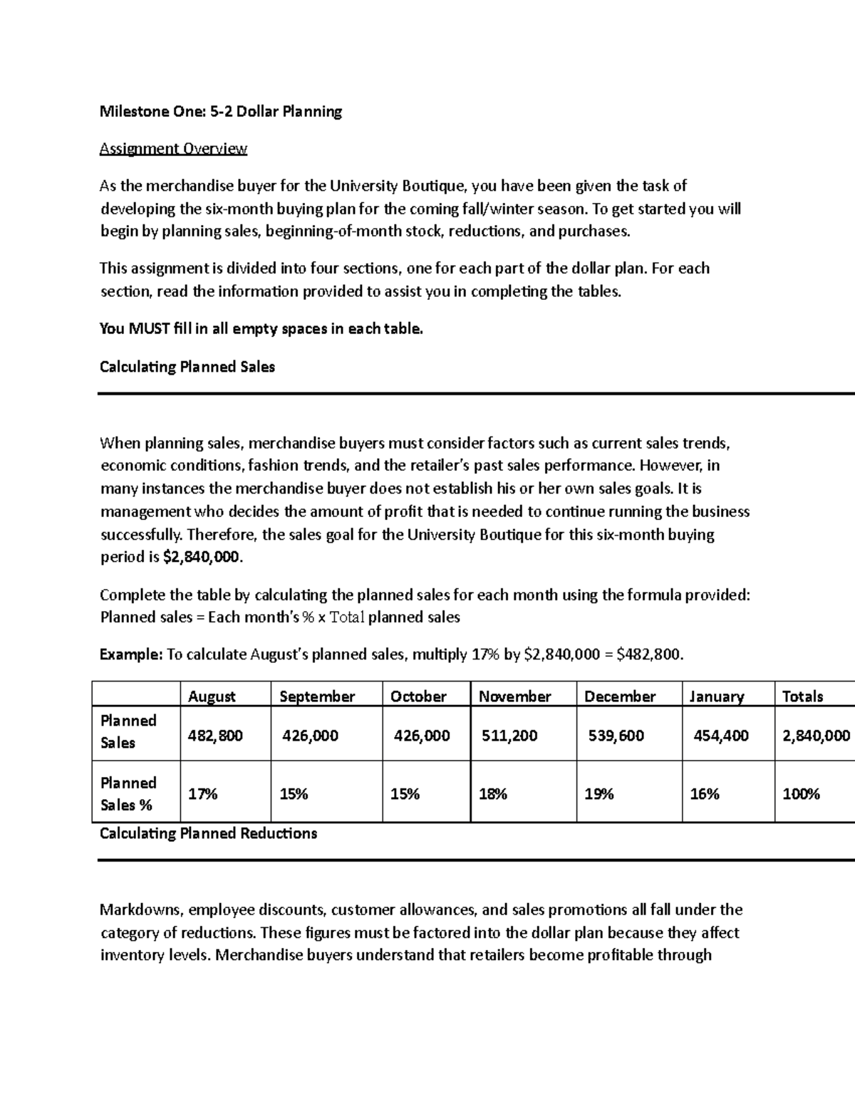 Dollar Planning - Part of the final project to learn how to set up a ...