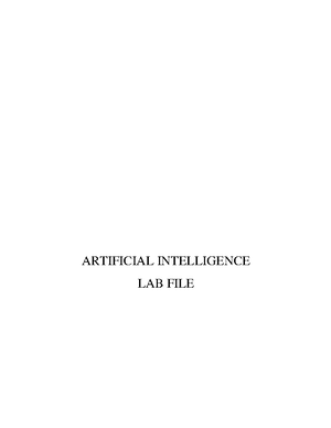 Lab Manual AI Lab VI Sem2 - Dronacharya College of Engineering, Gurgaon ...