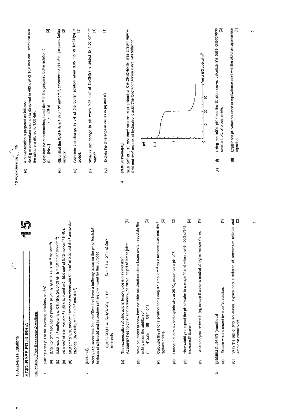 15 Acid-Base Equilibria - CM1121 - Studocu