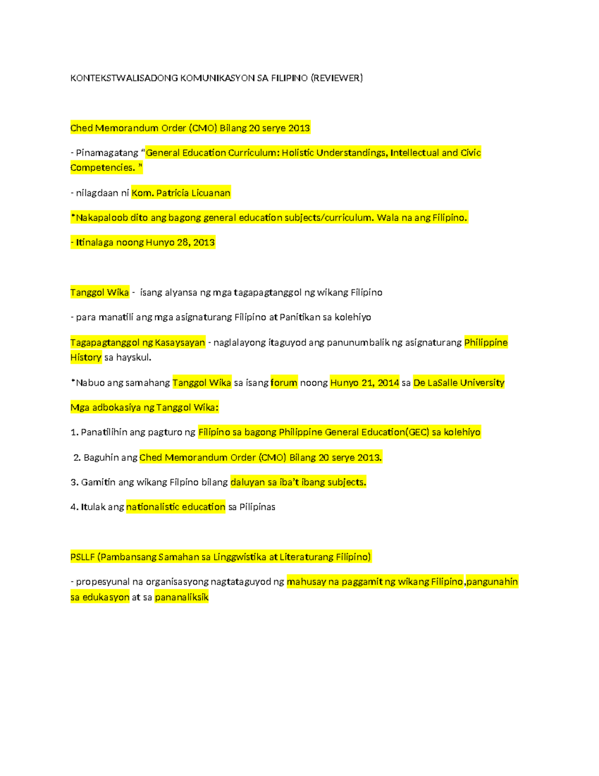 Kontekstwalisadong Komunikasyon SA Filipino - KONTEKSTWALISADONG KOMUNIKASYON SA FILIPINO ...