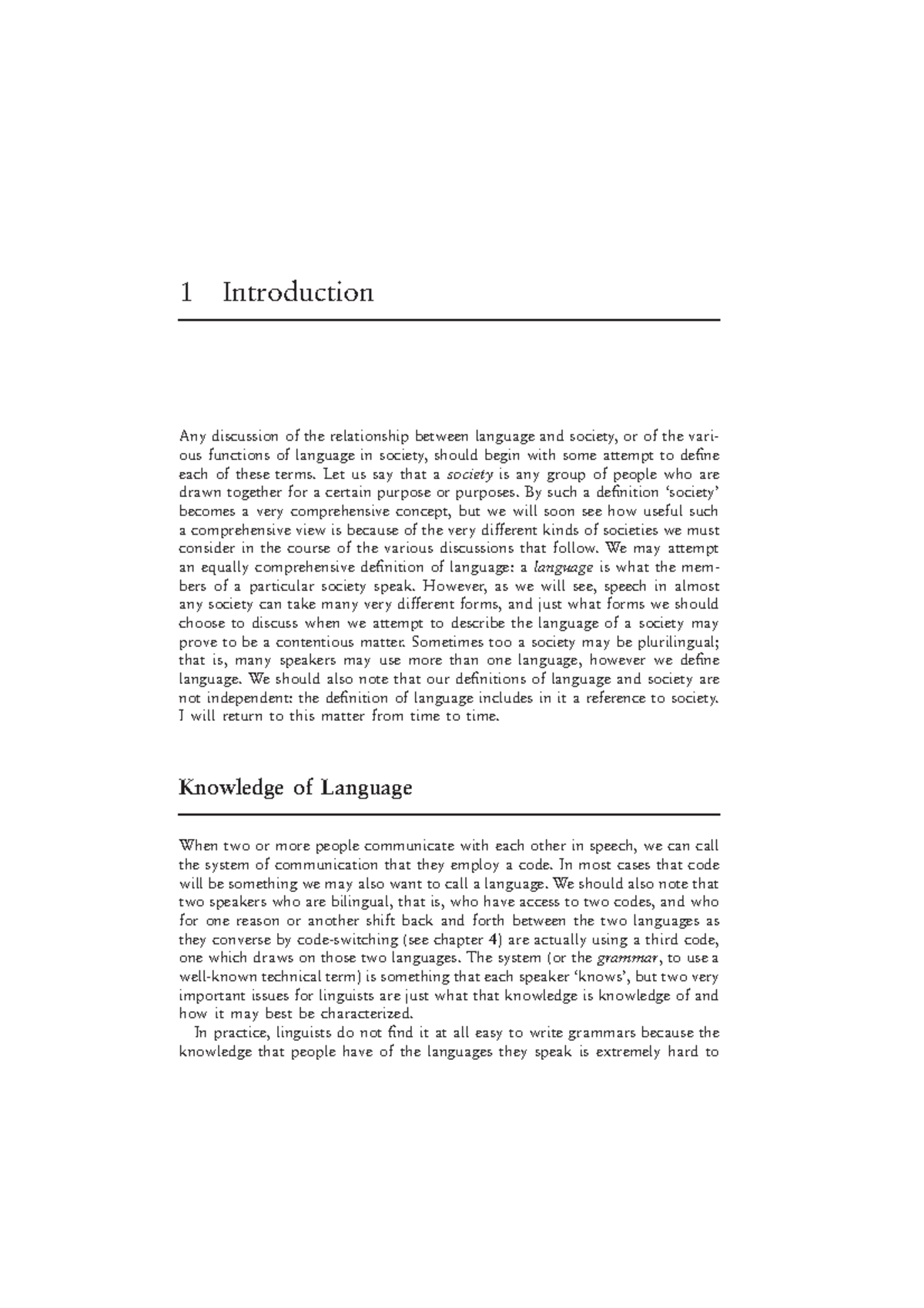 Wardhaugh - bajana - 1 Introduction Any discussion of the relationship ...