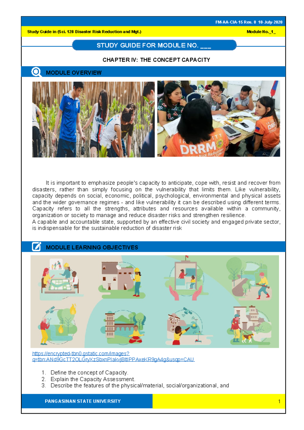 5 drrm 3-3 edited Final DRRM 3-3 Chapter 4- THE Concept OF Capacity - STUDY GUIDE FOR MODULE NO ...