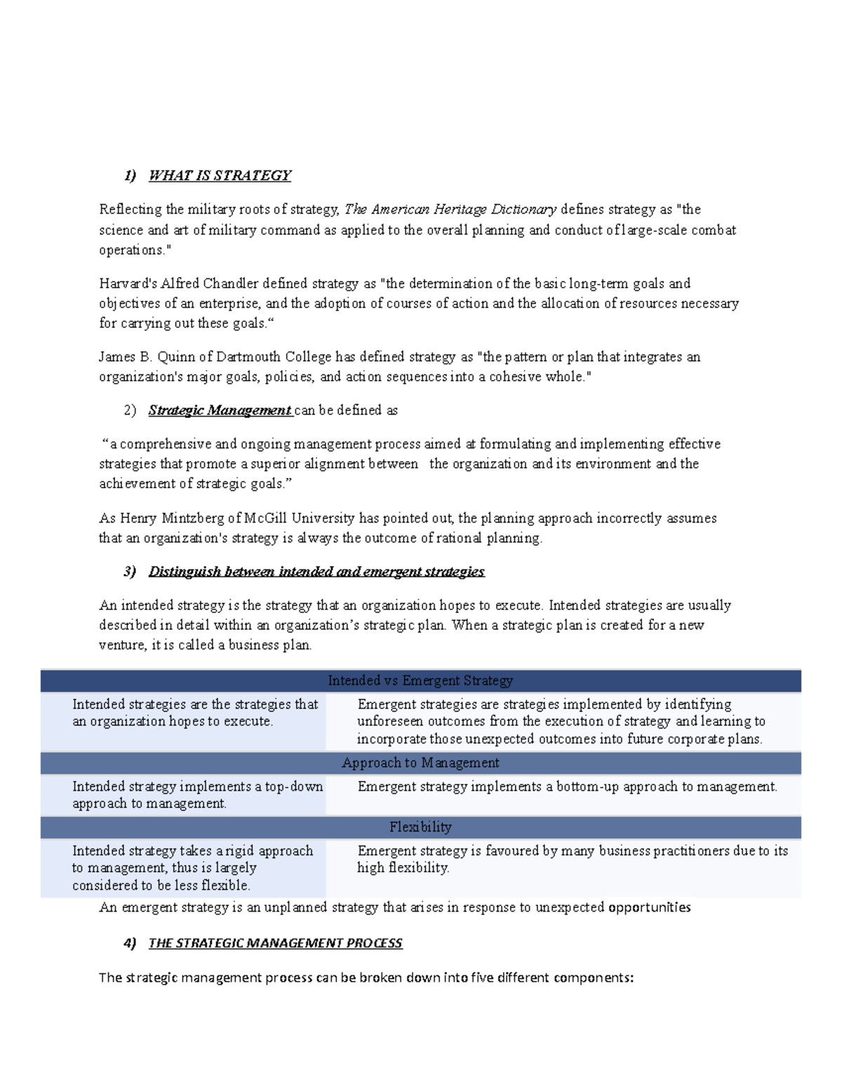 WHAT IS Strategy - 1) WHAT IS STRATEGY Reflecting the military roots of ...