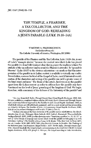 SBL Sample Paper - SAMPLE SBL STYLE RESEARCH PAPER Note: Our thanks to ...