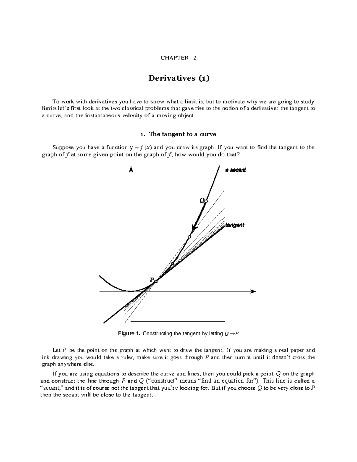 Derivatives part 1 engeneering maths - CHAPTER 2 Derivatives (1) To ...