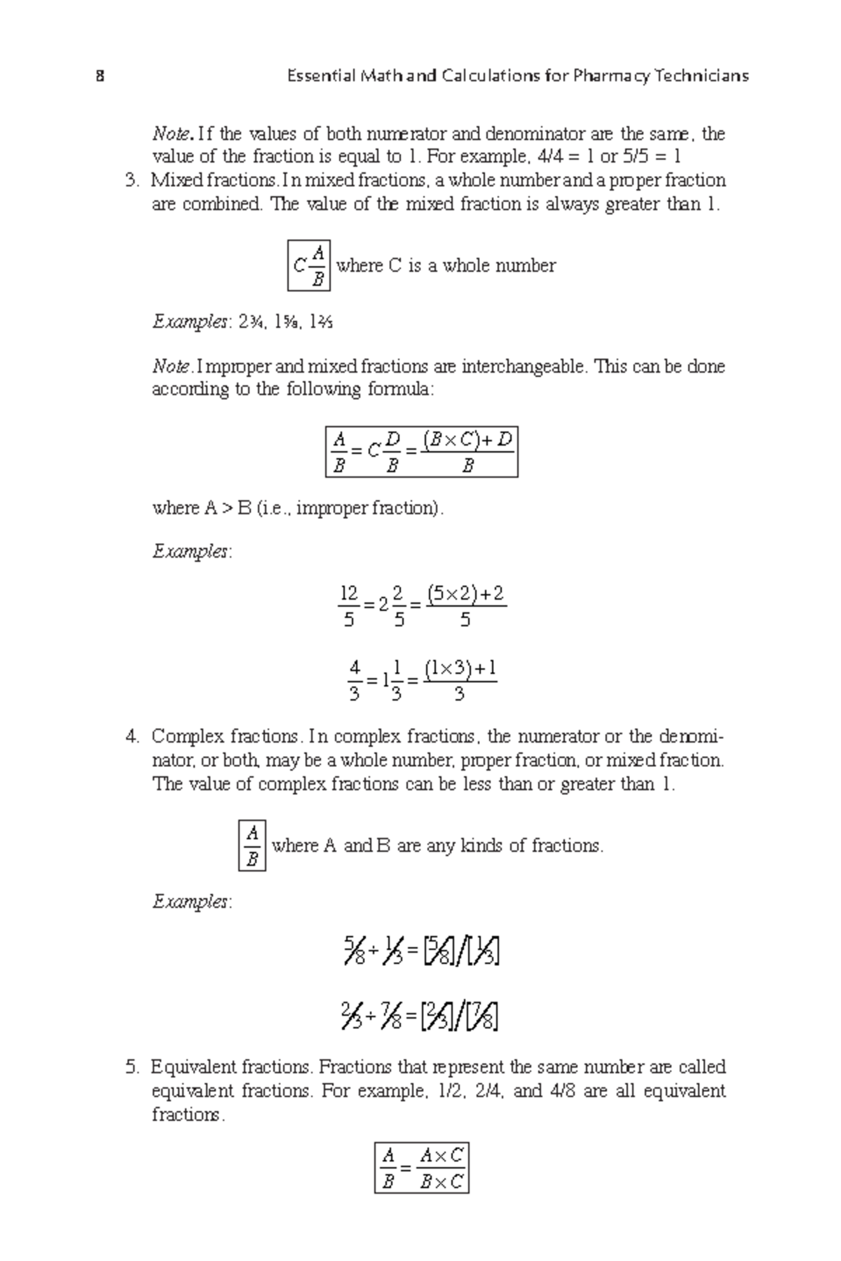 Essential Math and Calculations for Pharmacy Technicians-3 - 8 ...