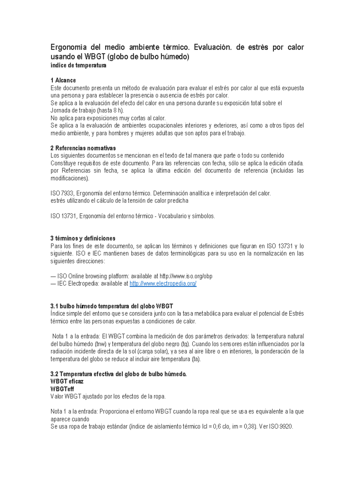 Iso 7243 2017 traducido - Ergonomía del medio ambiente térmico ...