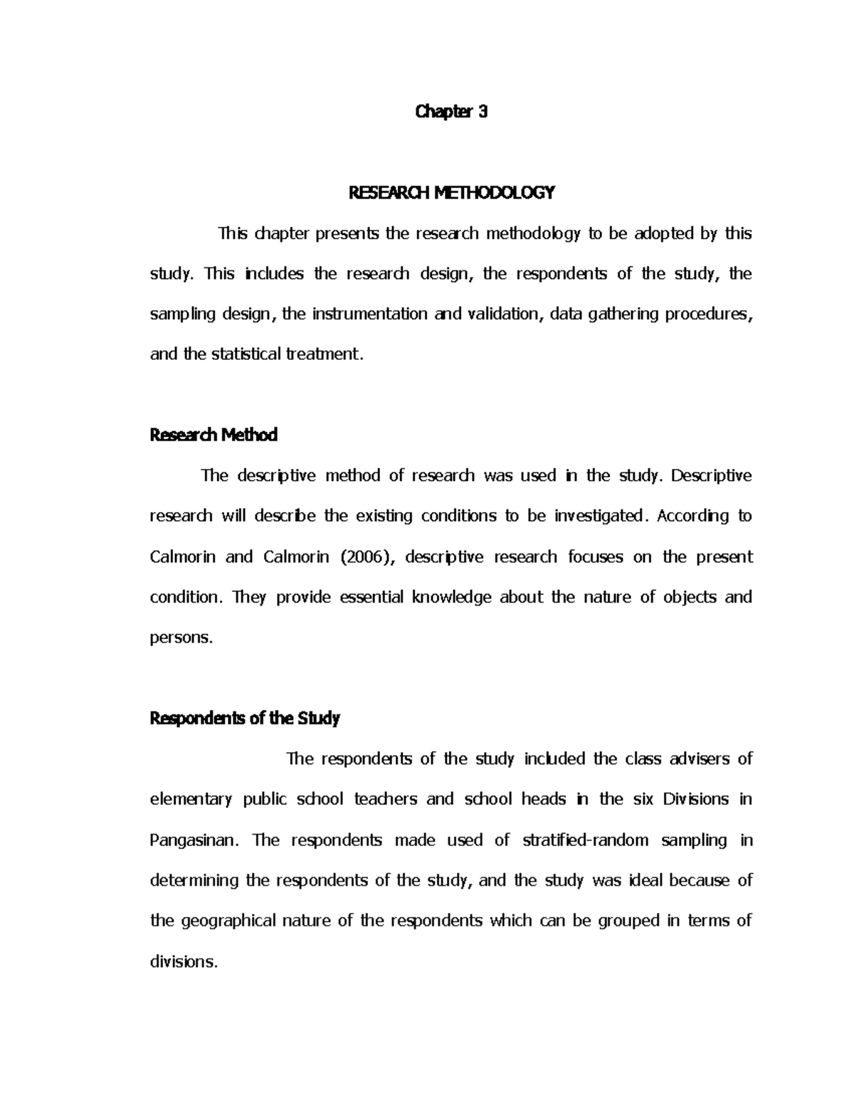 Chapter-3 3rd Ed - Res Meth - Chapter 3 RESEARCH METHODOLOGY This ...