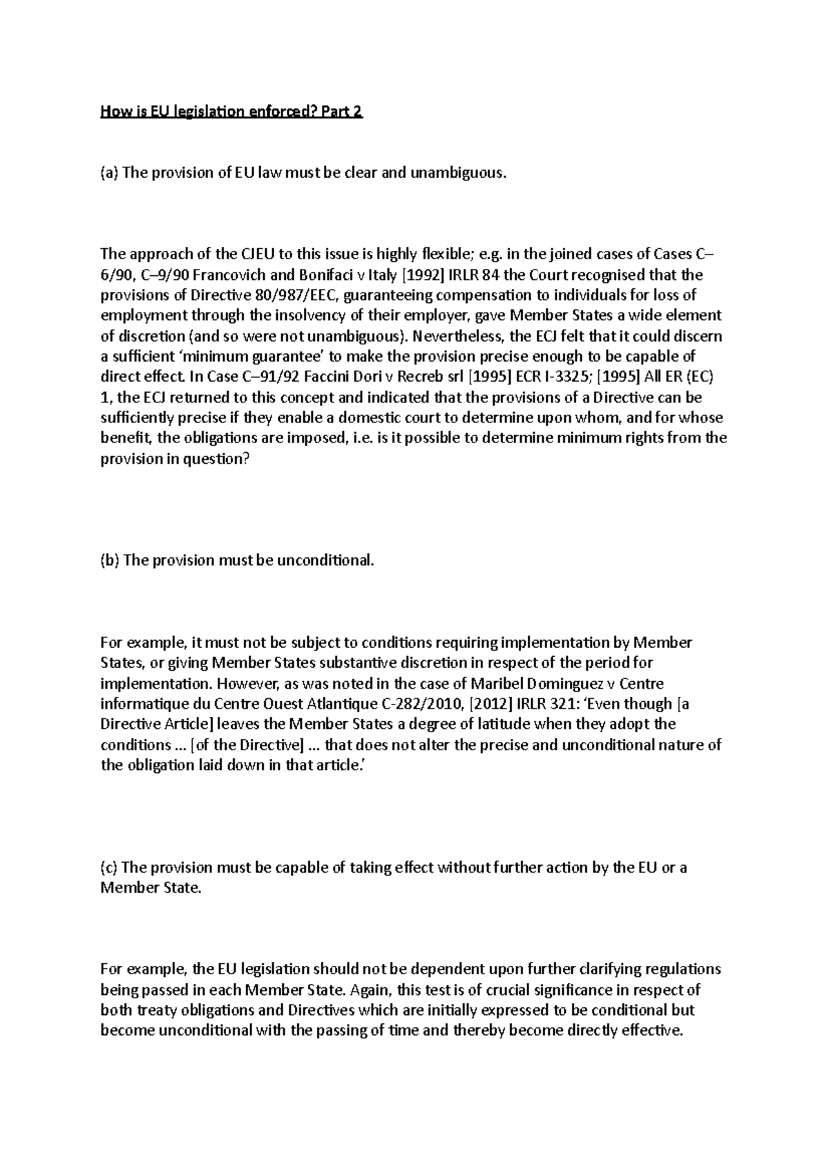 how-is-eu-legislation-enforced-part-2-law-m100-liverpool-studocu