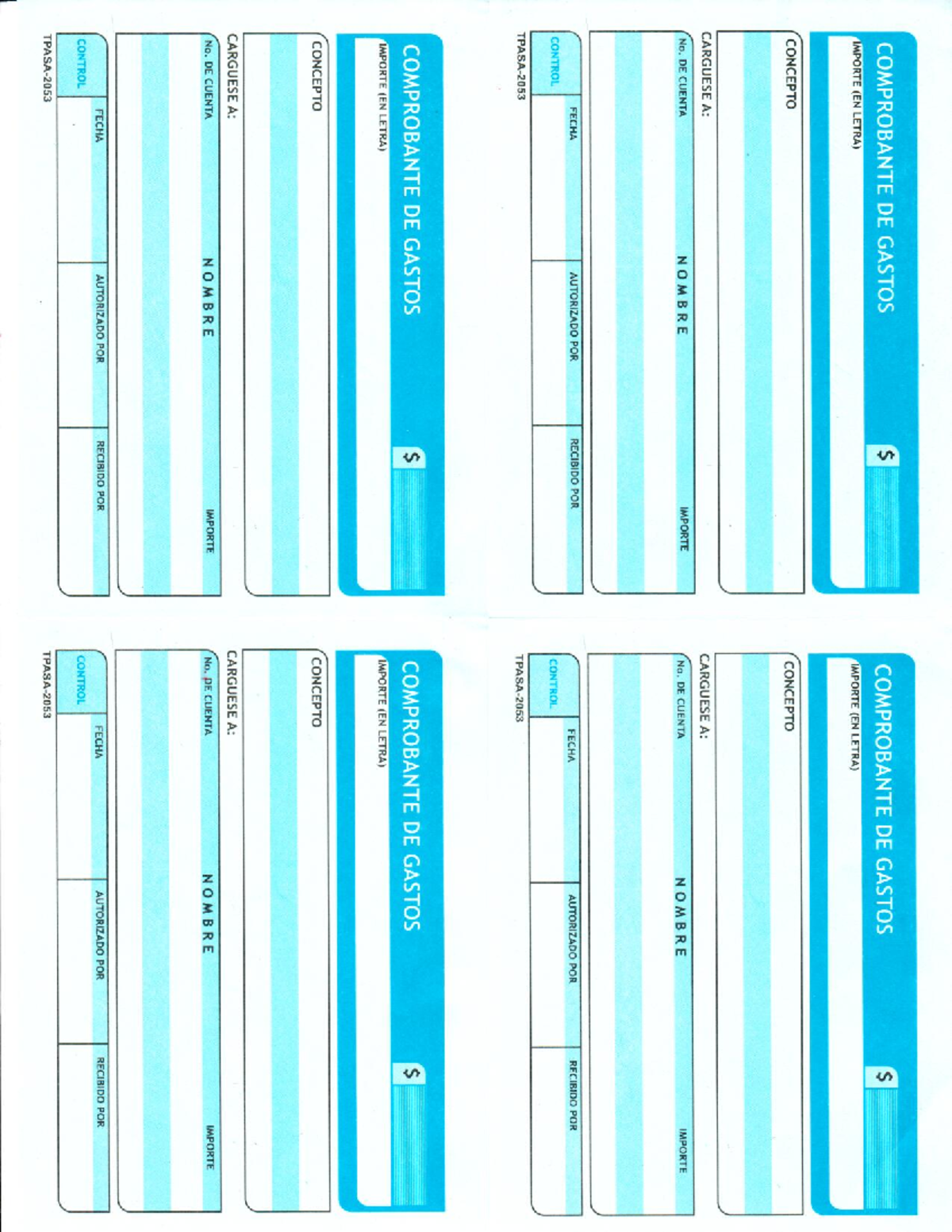 Vales - comprobante y aclñaraciones -1 n n -1 n o z? )> n o z? )>;:o no ...