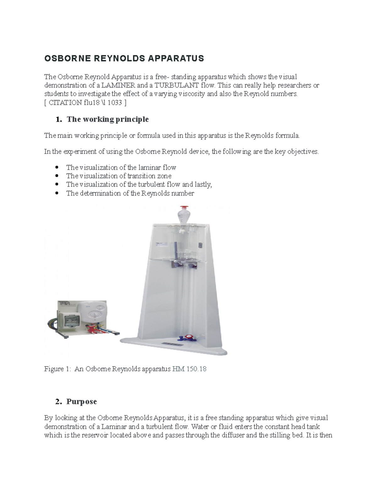 Osborne Reynolds Apparatus - This can really help researchers or ...