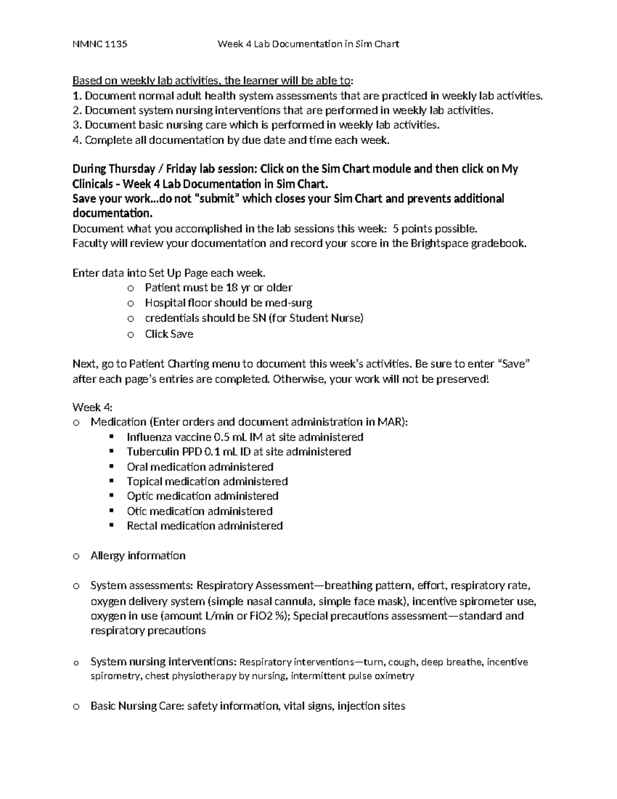 Sim chart Lab week 4 - NMNC 1135 Week 4 Lab Documentation in Sim Chart Based on weekly lab - Studocu