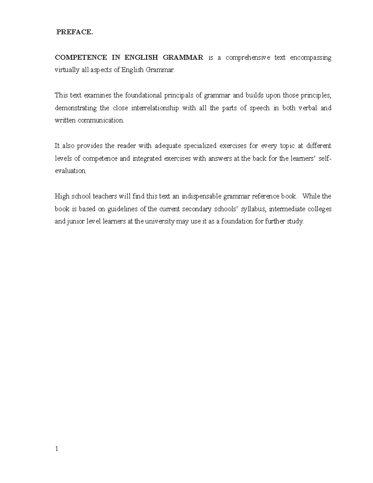 English Grammar Notes version 2 - PREFACE. COMPETENCE IN ENGLISH ...