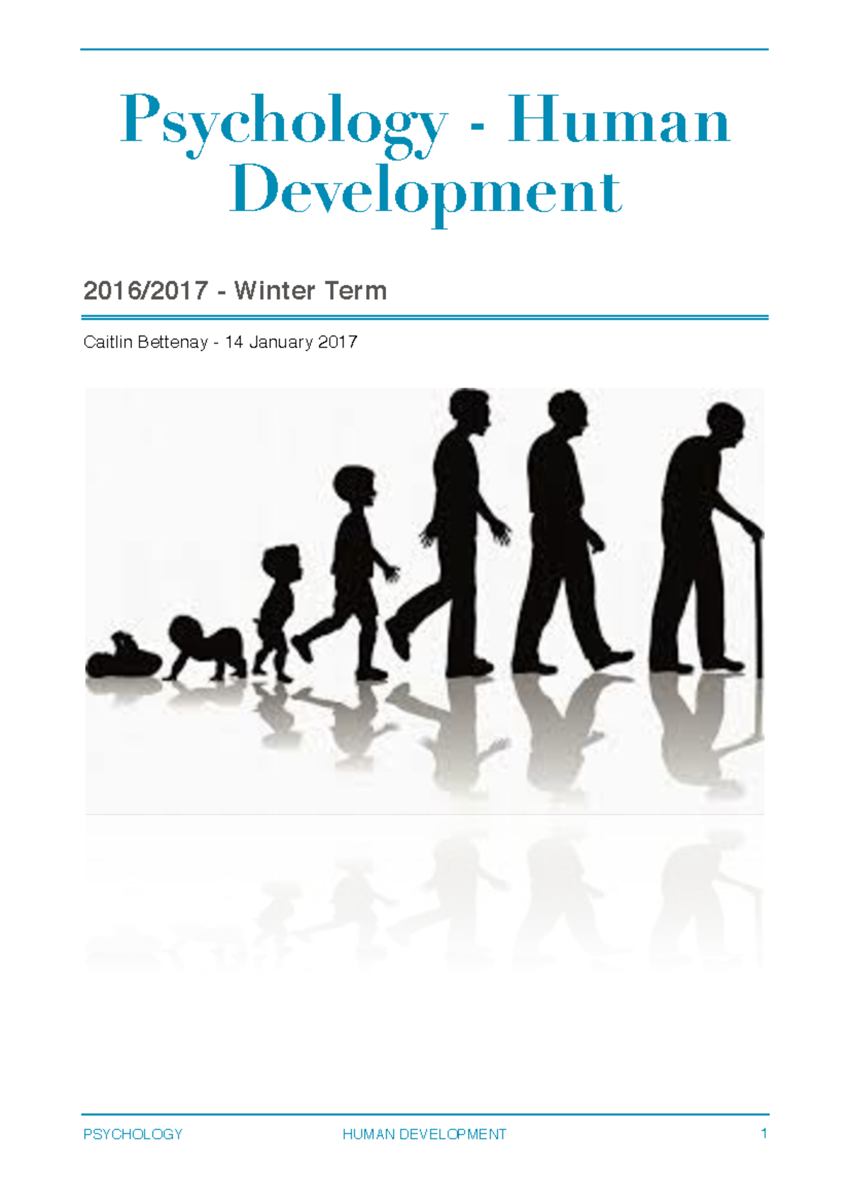 Human Development Note Taking - Psychology Human Development Winter ...