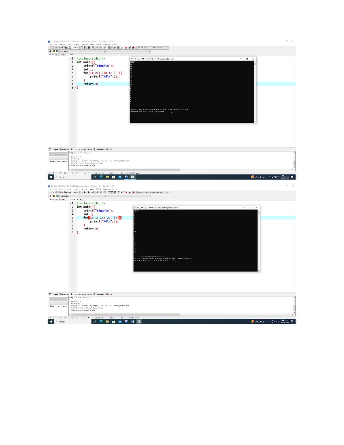 ecologia y asi xddd - 5 o x File Edit Search View Project Execute Tools AStyle Window Help E I e ...