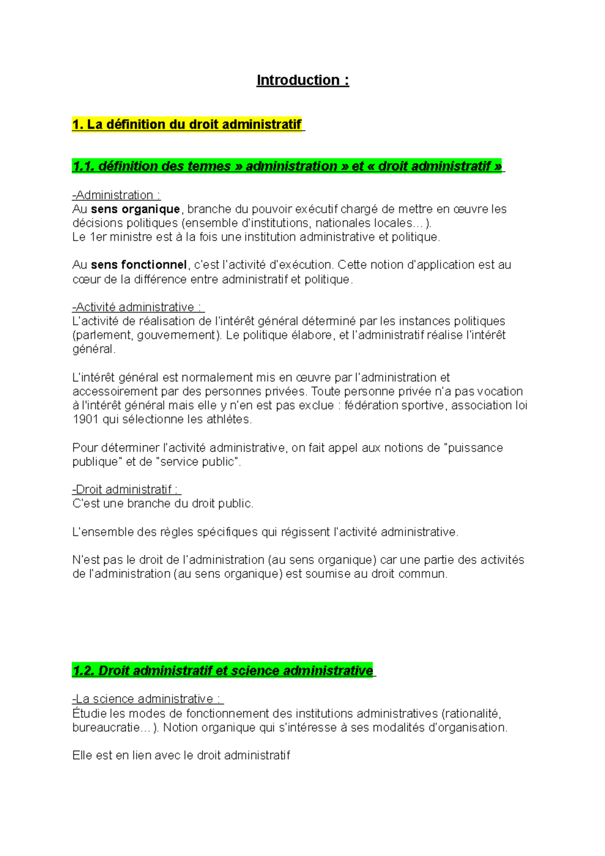 Chapitre 0 Introduction - Introduction : 1. La définition du droit ...