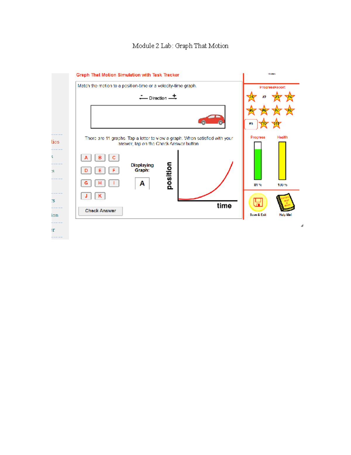 Graph That Motion Screenshot Proof Of 8 Module 2 Lab Graph That