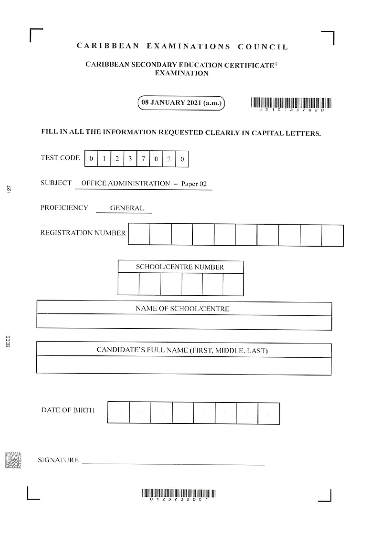 524432563 Office Administration Paper 02 JAN 2021 Organizational 524432563-office-administration-paper-02-jan-2021-organizational