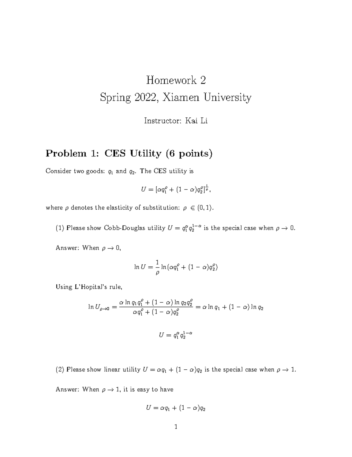 HW2 - homework 2 - Homework 2 Spring 2022, Xiamen University Instructor ...