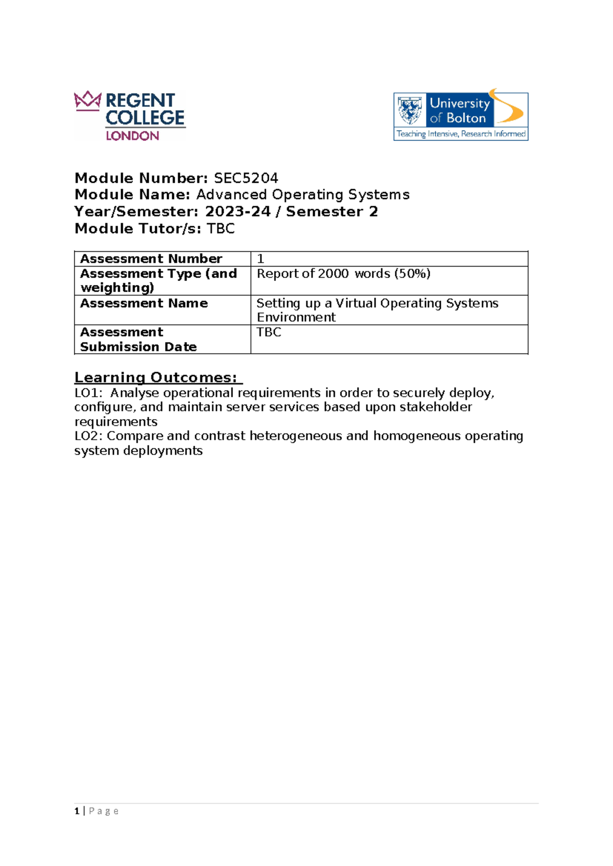 A3-SEC5204-Assignment Brief 1-Sep23 2 - Module Number: SEC Module Name ...