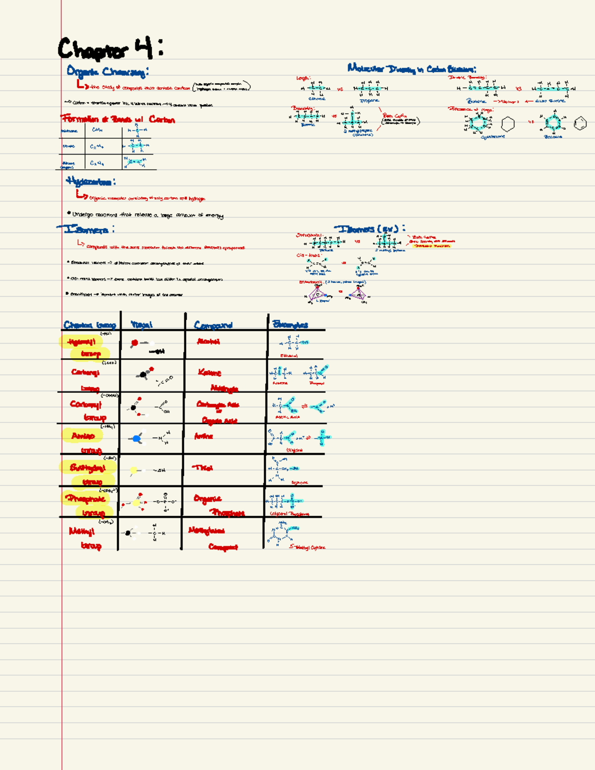 Chapter 4: Organic Chemistry - Chapter 4 : Molecular Diversity in ####### CarbonSkeletons ...