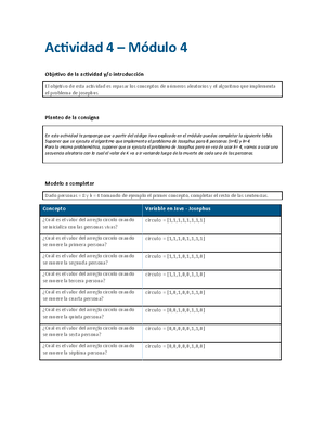 Taller DE Algoritmos Y Estructura DE Datos 2 Modulo 1 Y 2 - TALLER DE ...