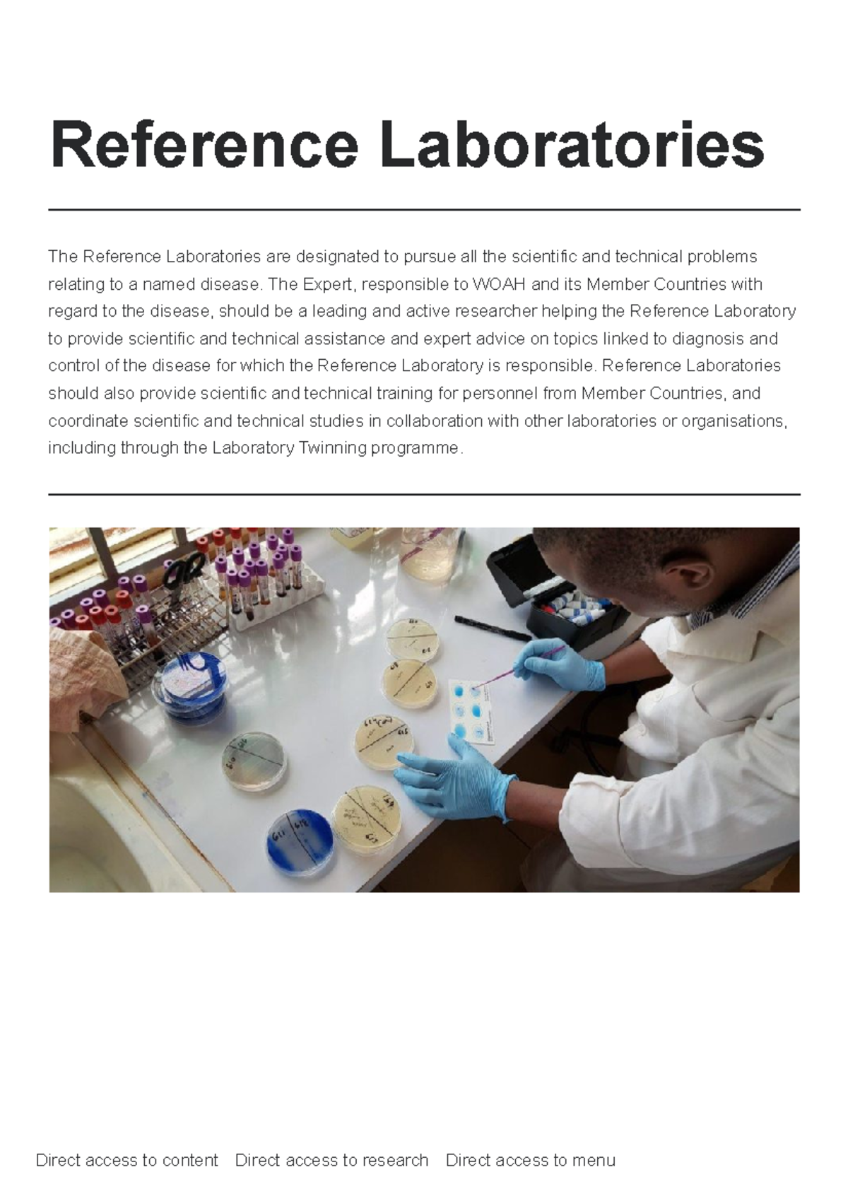 Reference Laboratories - WOAH - World Organisation for Animal Health ...